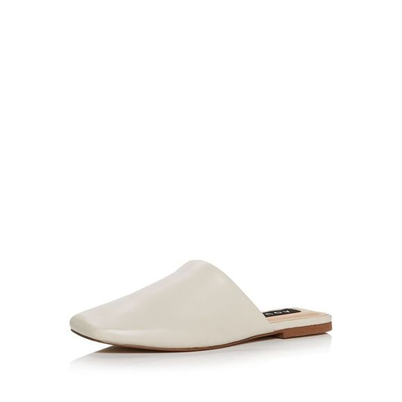 Aqua | Shoes | Aqua Womens Beige Open Back Shoe Bae Square Toe Slip On ...